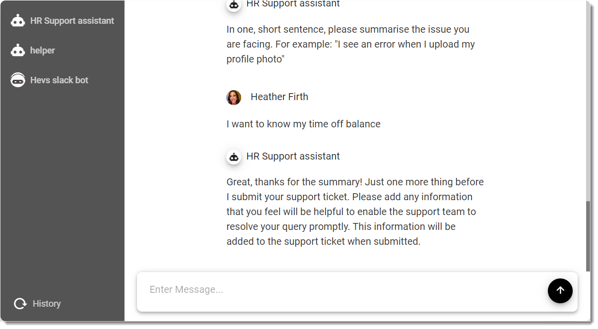HR Support Assistant Bot – Applaud Support