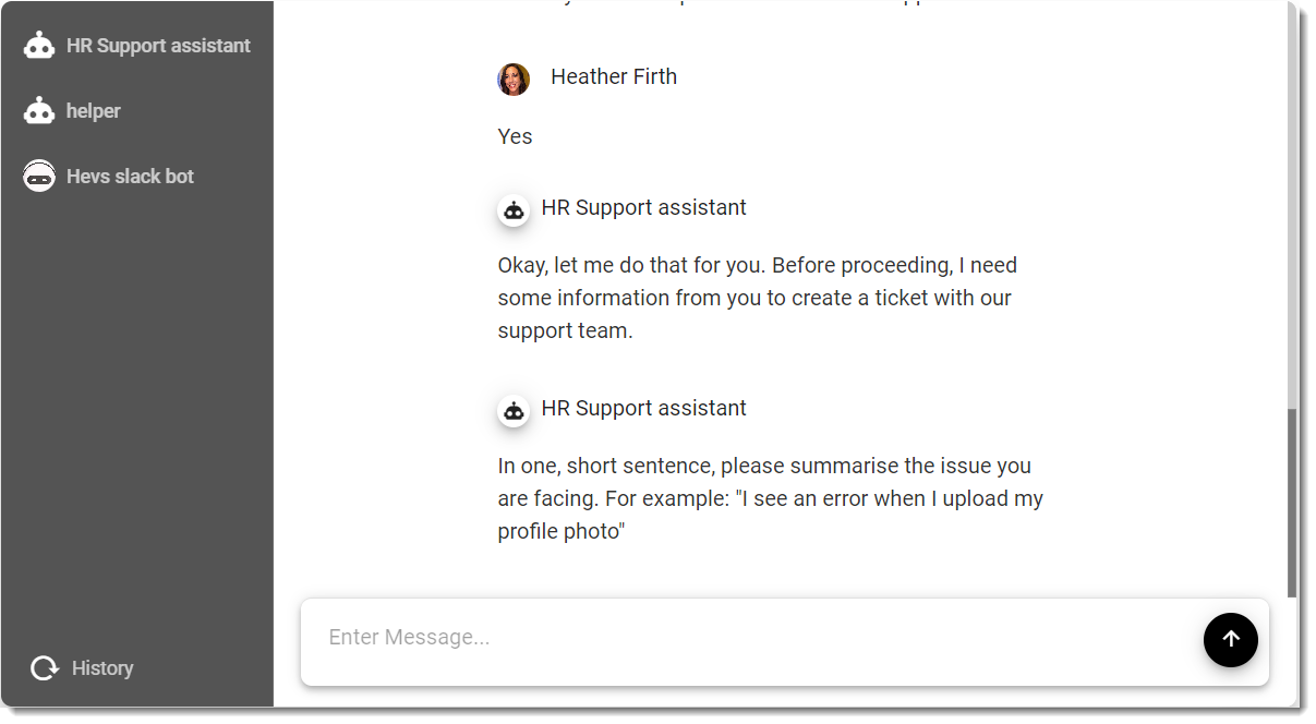 HR Support Assistant Bot – Applaud Support
