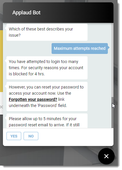 Sign-in Helper Bot – Applaud Support